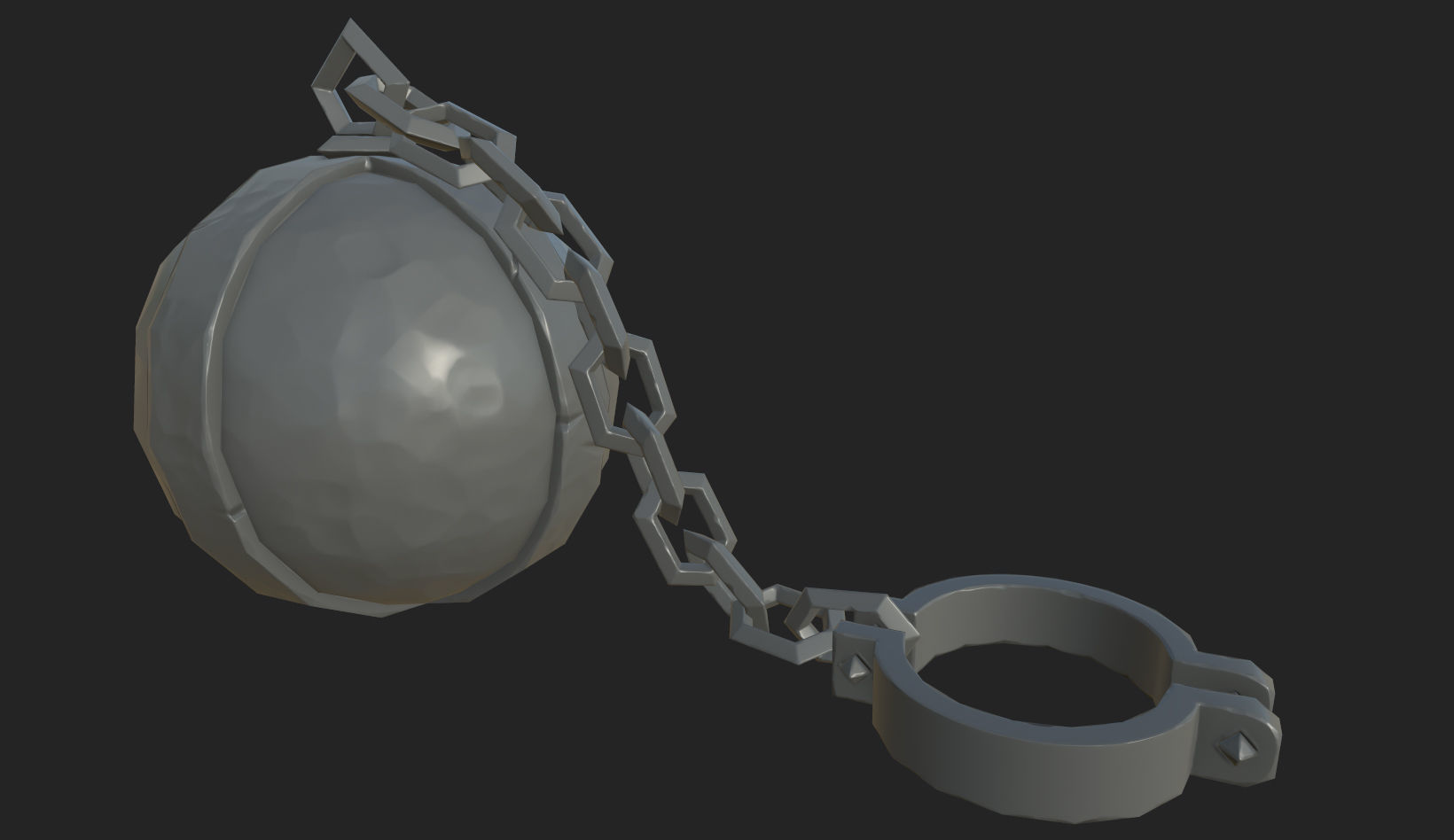 3D model Stylized PBR Prison Ball VR / AR / low-poly | CGTrader