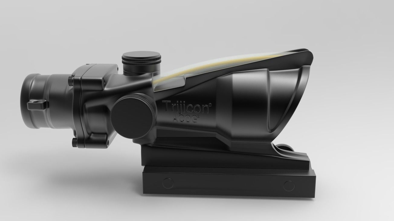 3D Tricon ACOG 4x scope | CGTrader