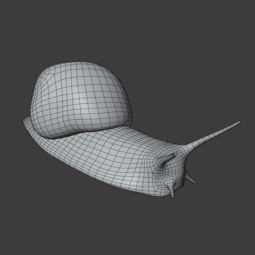 3D model Low poly snail model with PBR materials VR / AR / low-poly ...