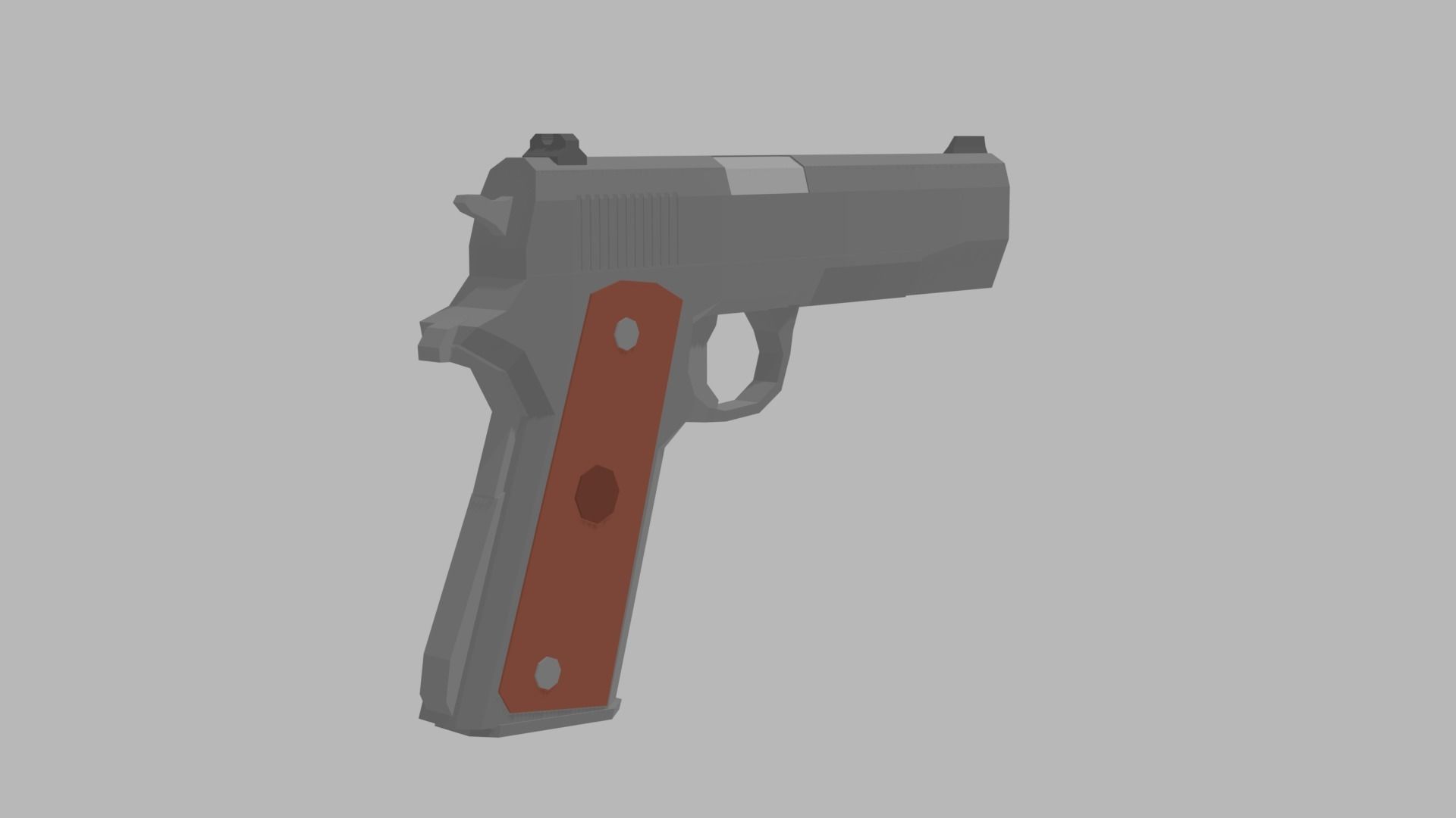 3D model Low Poly Colt m1911 VR / AR / low-poly | CGTrader