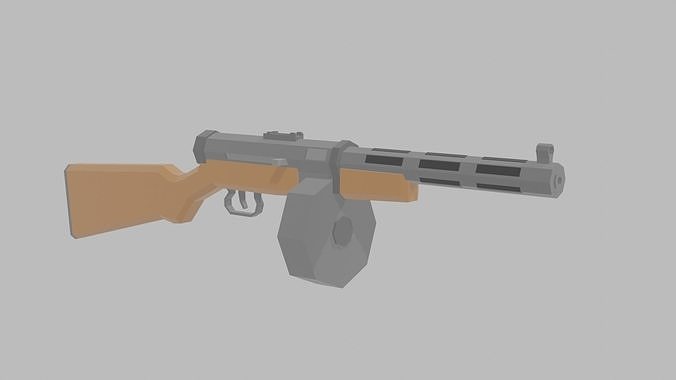 3D model Low Poly submachinegun PDD-40 VR / AR / low-poly | CGTrader