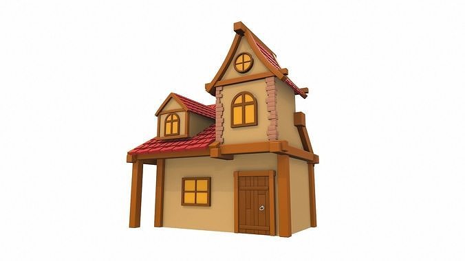 Cartoon house 13 3D model | CGTrader