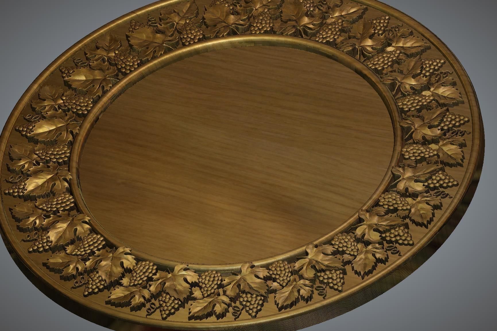 Round Frame 3D model 3D printable | CGTrader