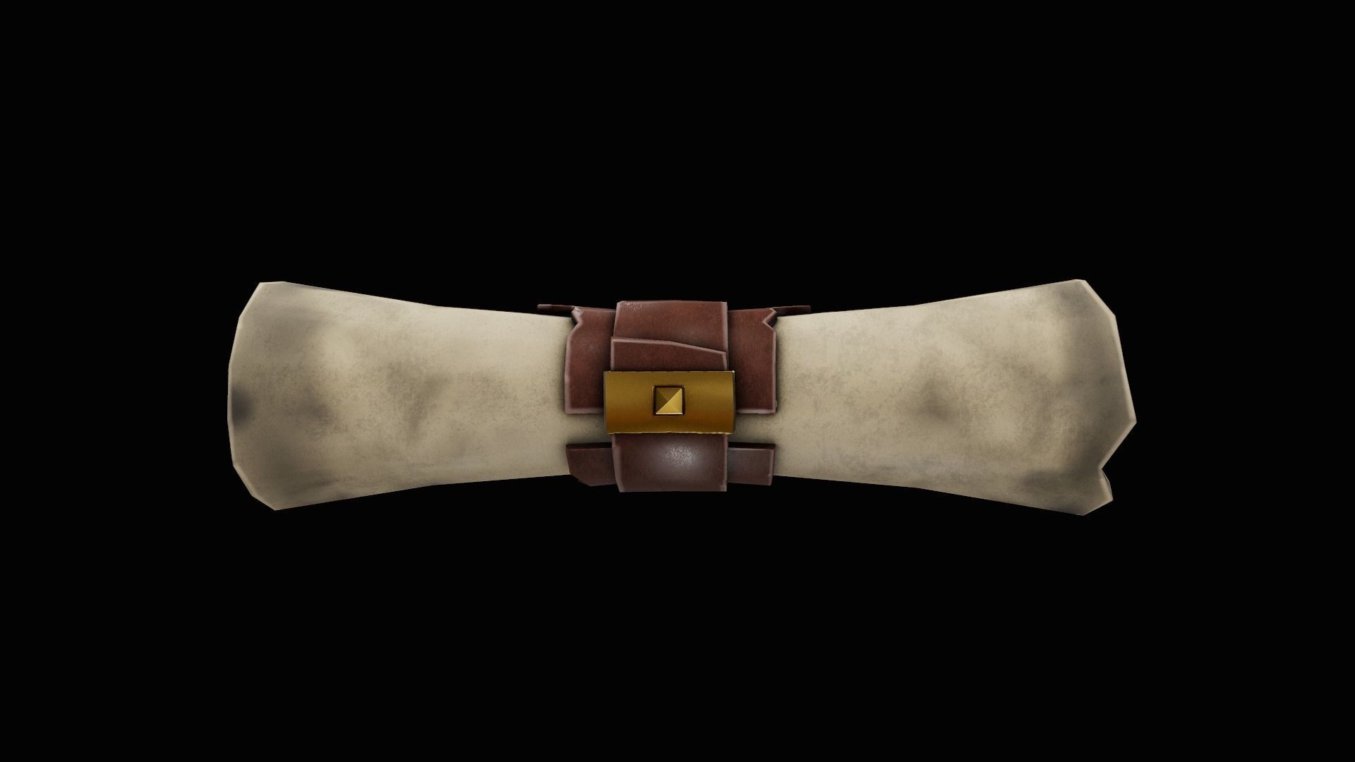 3D model Stylized Scroll - Tutorial Included VR / AR / low-poly | CGTrader