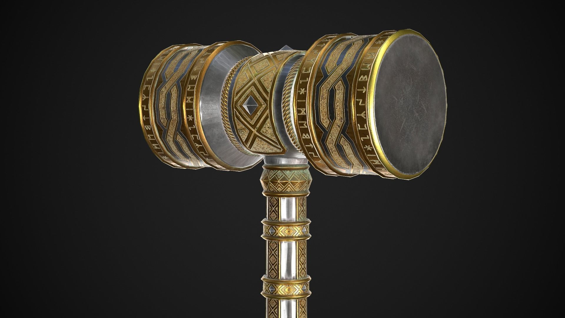 3D model Fantasy Great Hammer 01 VR / AR / low-poly | CGTrader