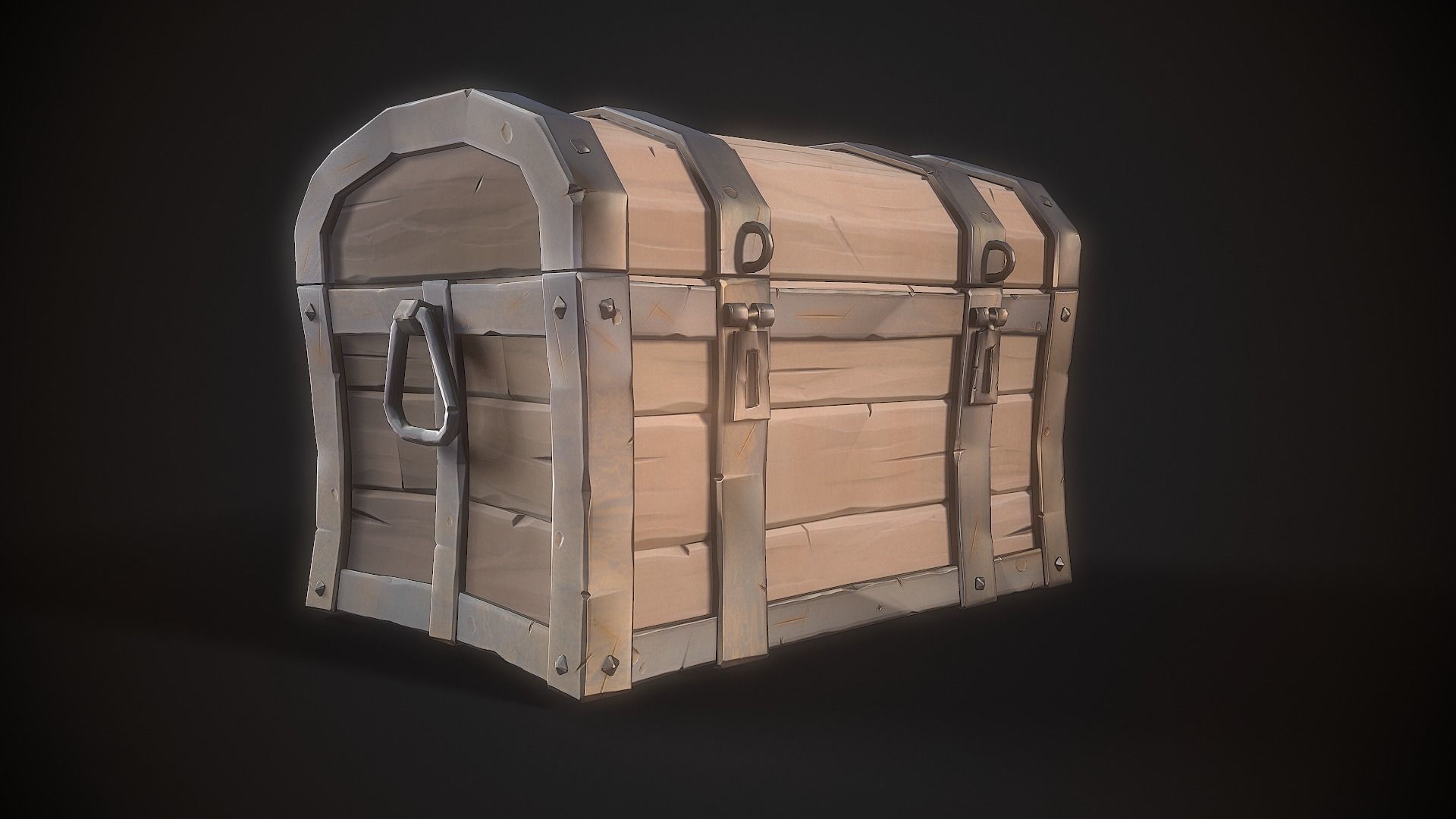 3D model Stylized Treasure Chest VR / AR / low-poly animated | CGTrader