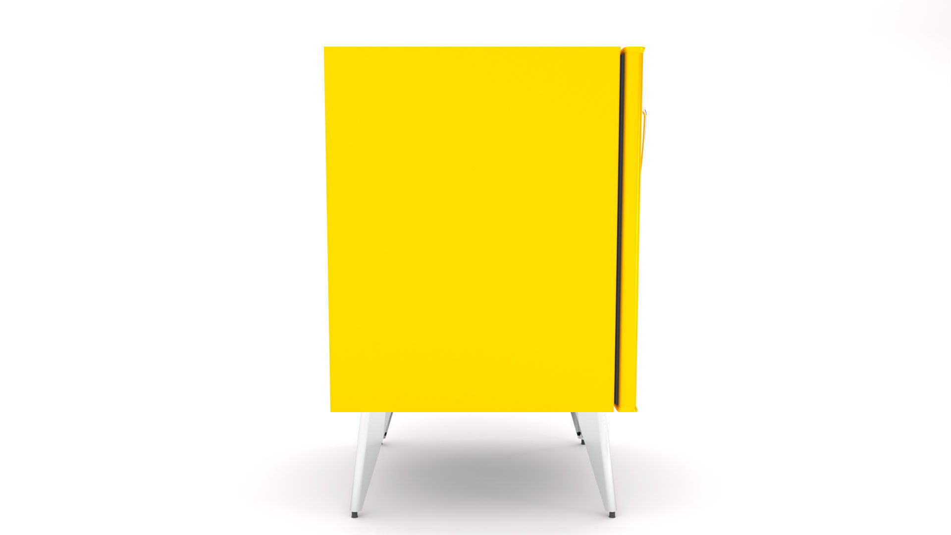 Fridge Vintage - Yellow - Whirlpool 3D model | CGTrader