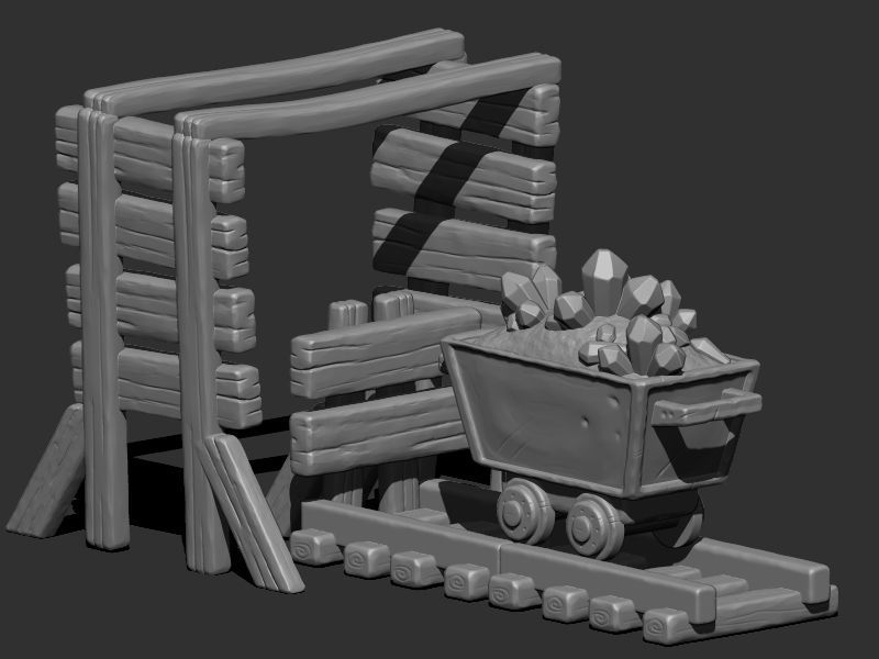3D Printing Mine Props 3D model 3D printable | CGTrader