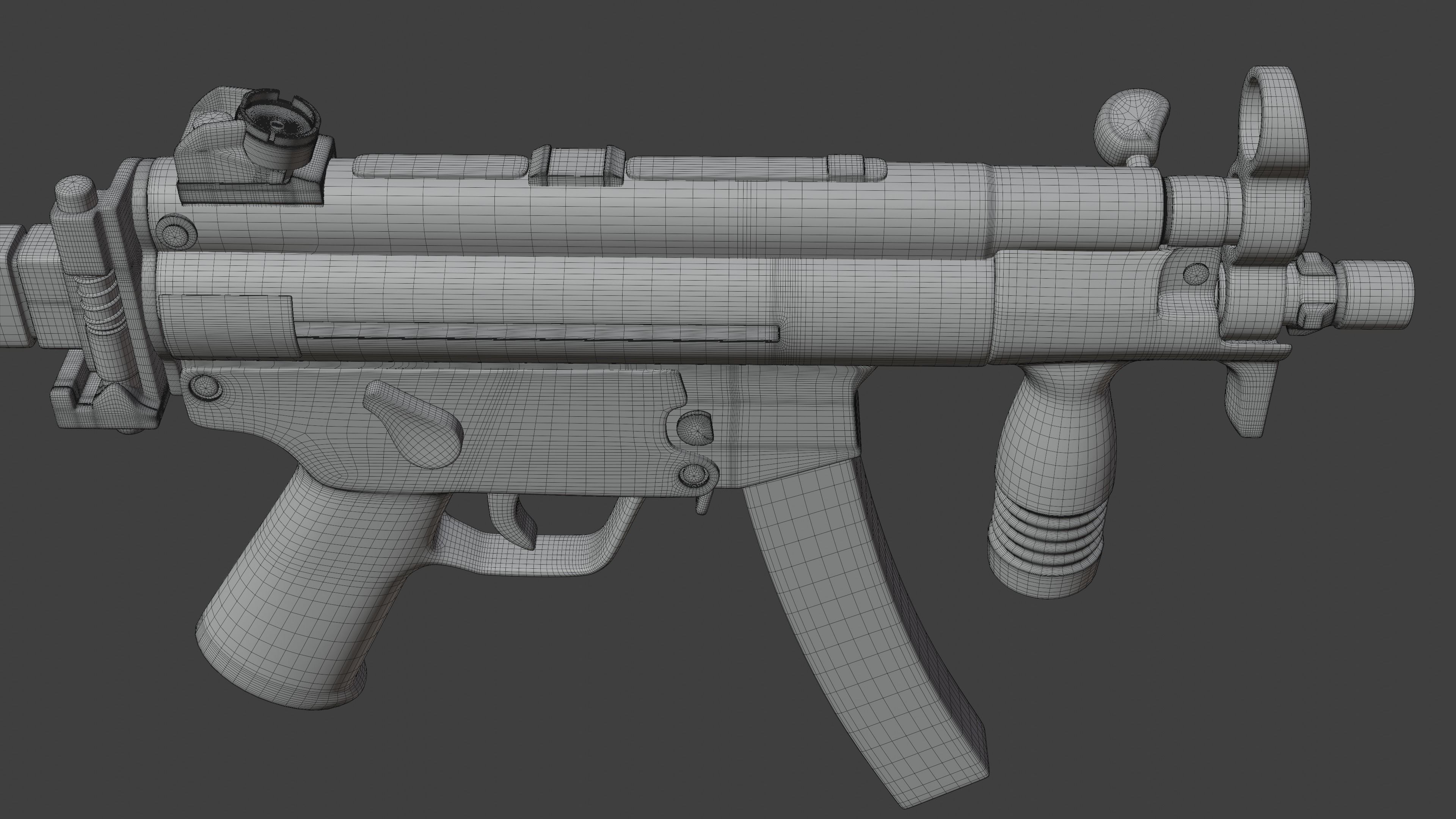 HK MP5K 3D model | CGTrader