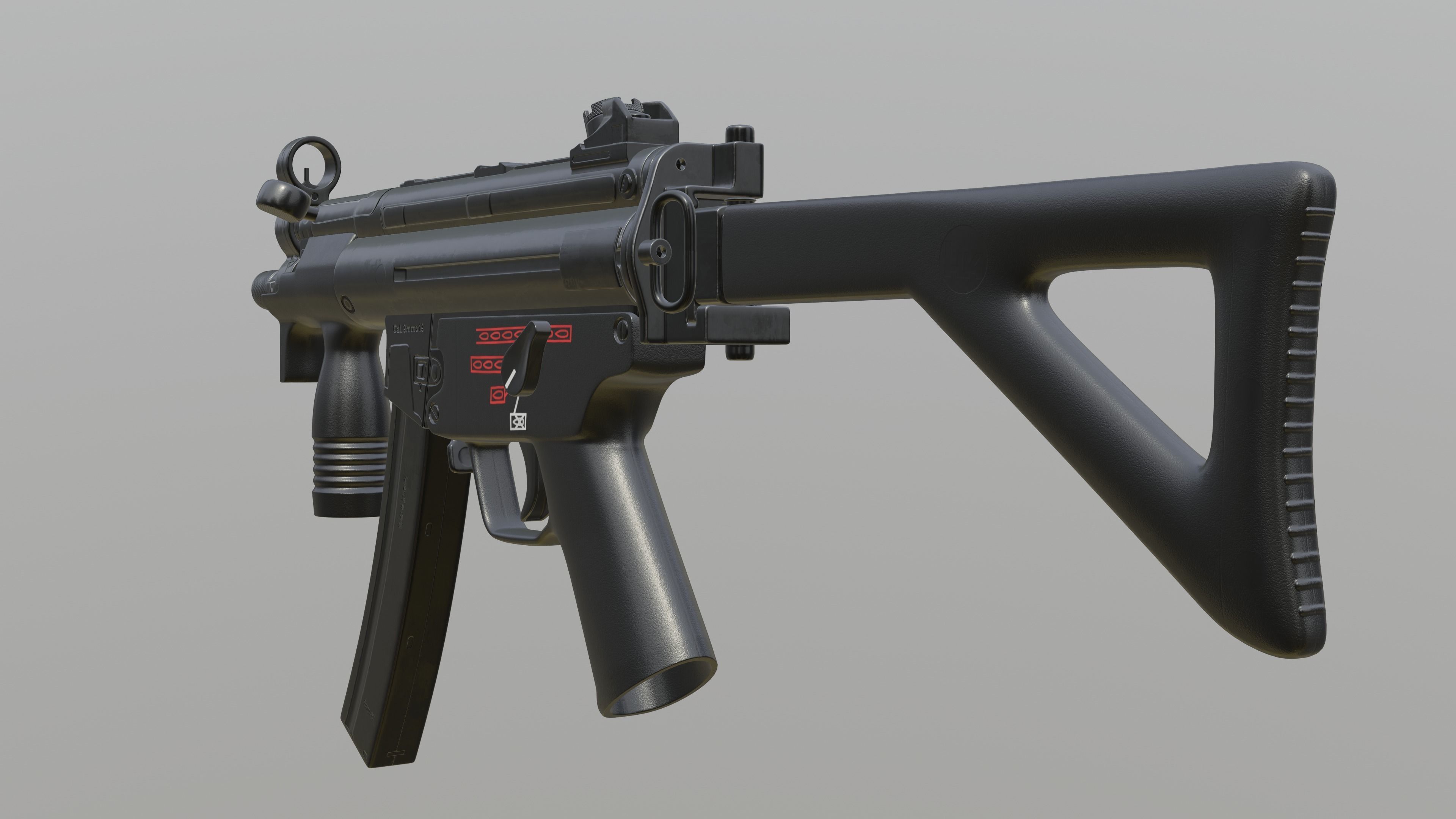 HK MP5K 3D model | CGTrader