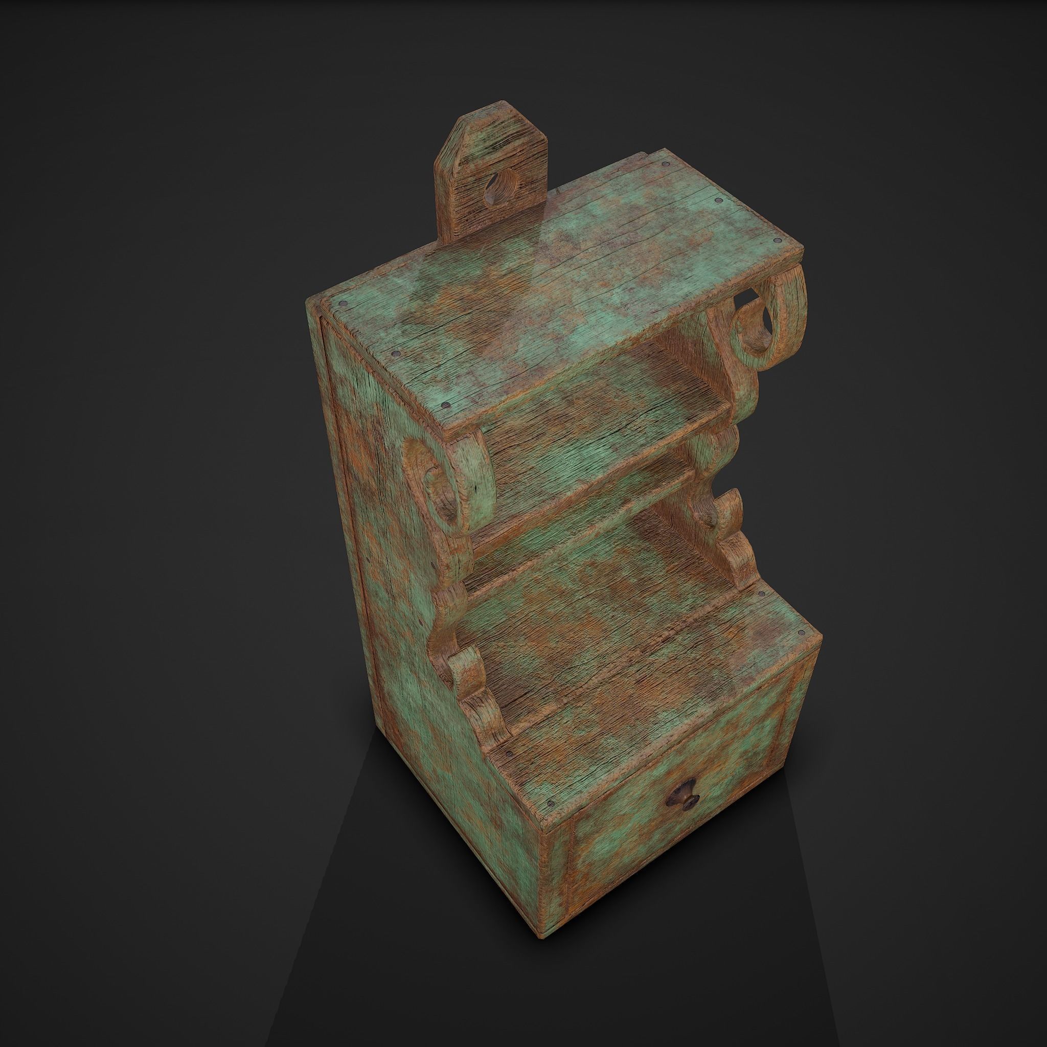 3D model Medieval Style Storage Box VR / AR / low-poly | CGTrader