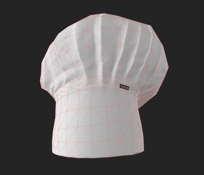 3D model chef hat VR / AR / low-poly | CGTrader