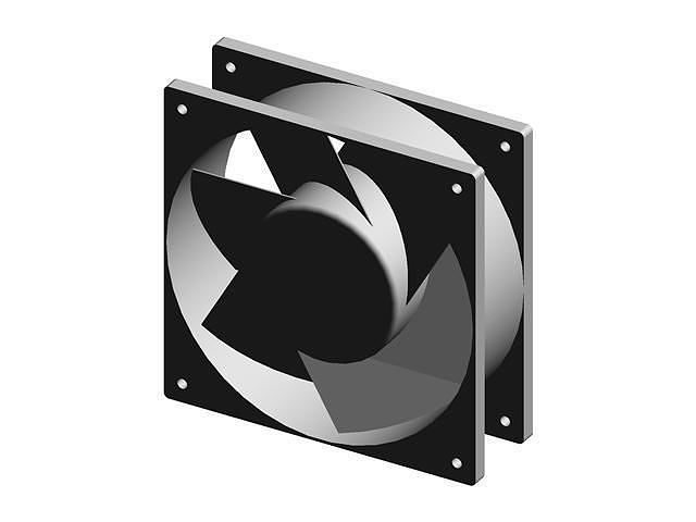 AC Axial Fan free 3D model 3D printable | CGTrader