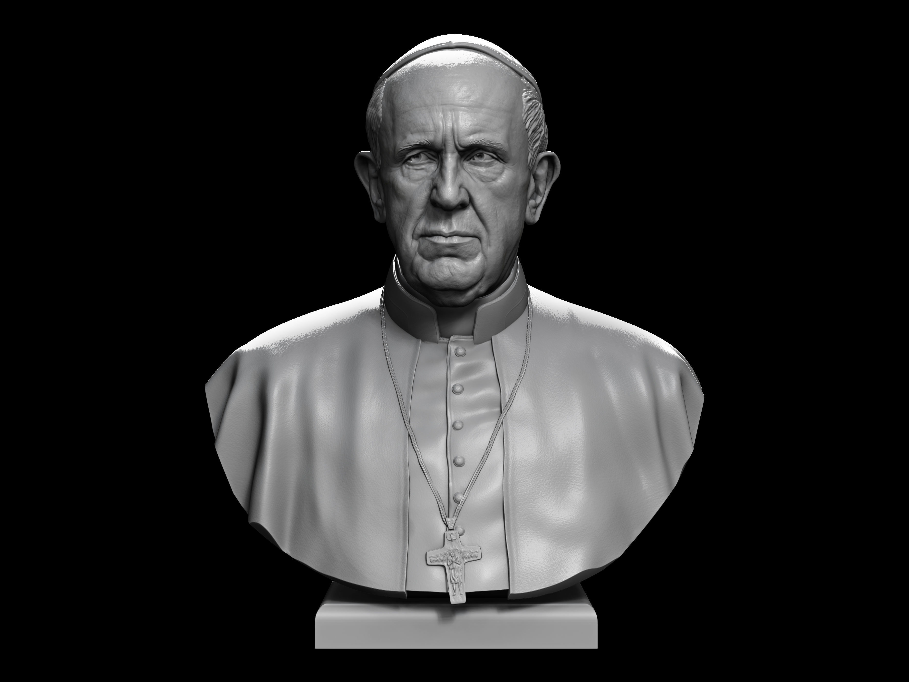 Pope Francis 3D model 3D printable | CGTrader