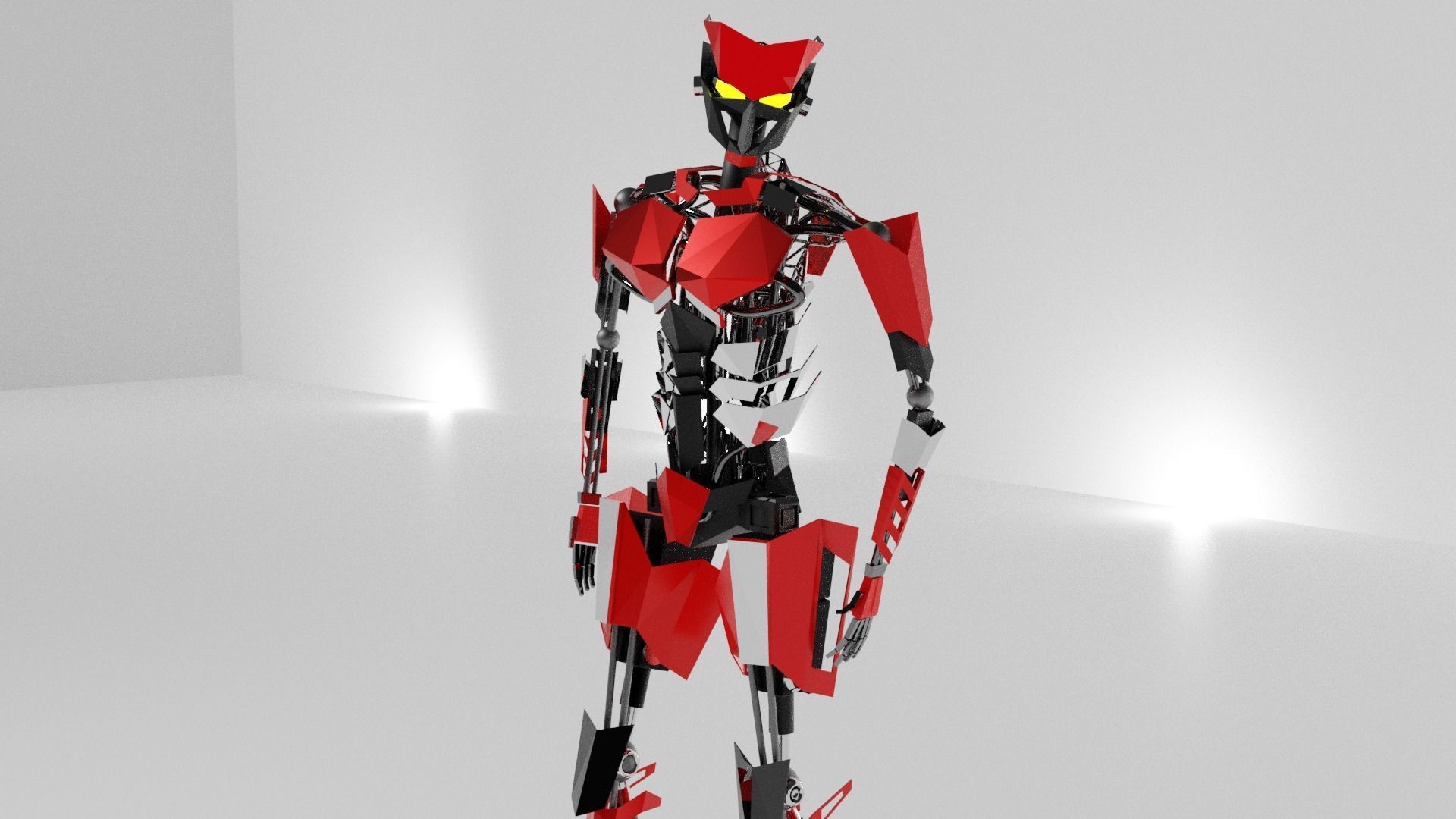 sci 3D rigged Human Robot | CGTrader