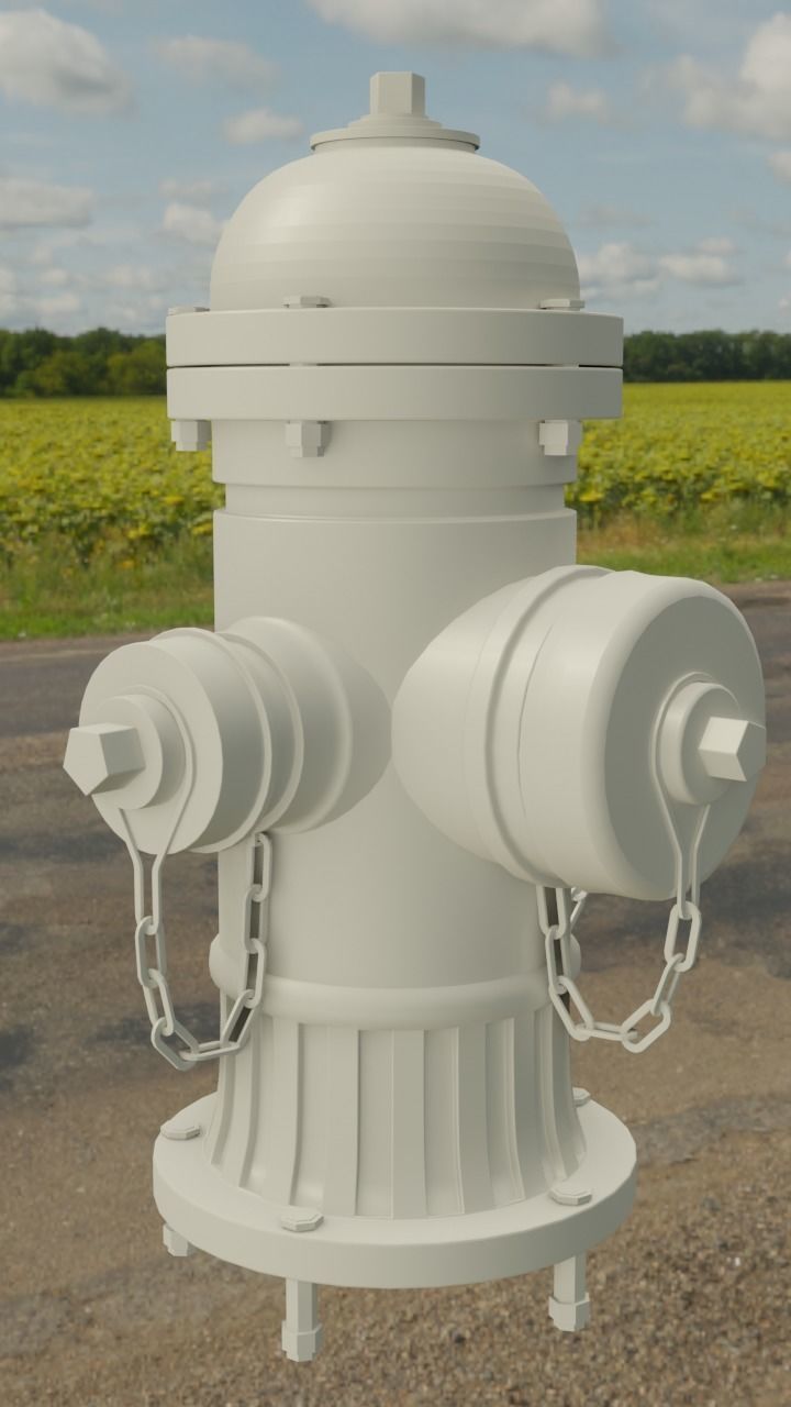 3D model Fire hydrant realistic 2K textures VR / AR / low-poly | CGTrader