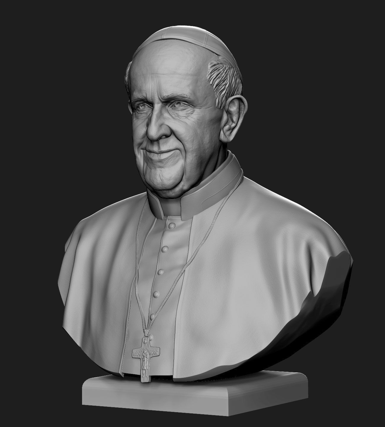 Pope Francis v2 3D model 3D printable | CGTrader