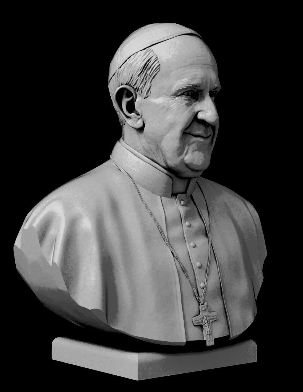 Pope Francis v2 3D model 3D printable | CGTrader