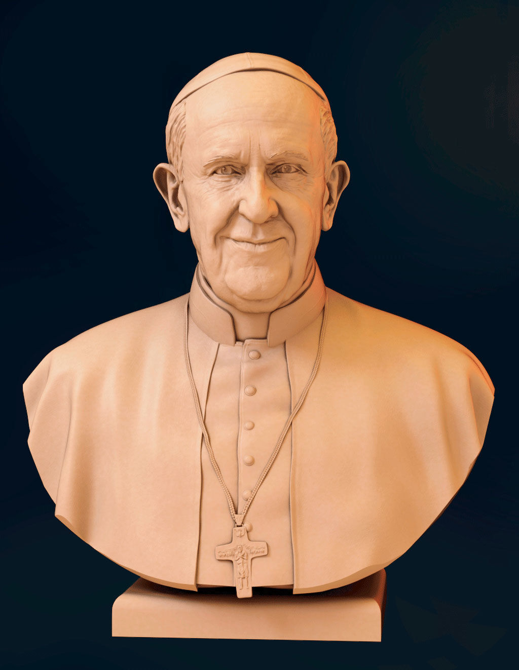 Pope Francis v2 3D model 3D printable | CGTrader