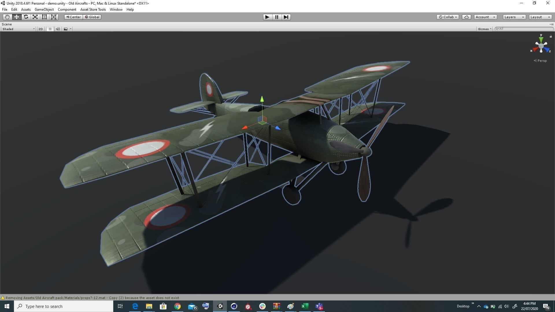 3D model Pack of realistic pbr 42 low poly game AR VR ready aircraft VR ...