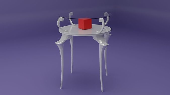 Side table free 3D model | CGTrader