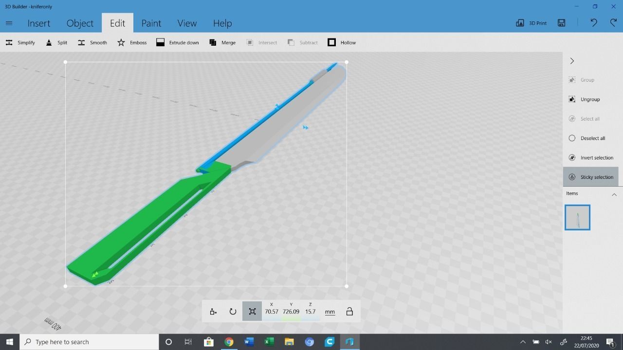 BX Commando Droid vibrosword 3D model 3D printable | CGTrader