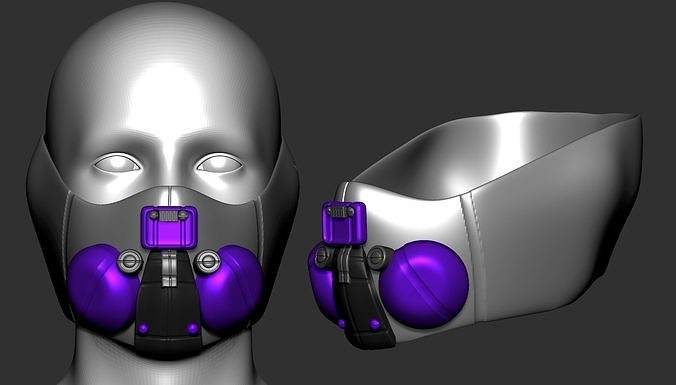 gas mask millitary high poly sculpt 3d printable 3D model | CGTrader