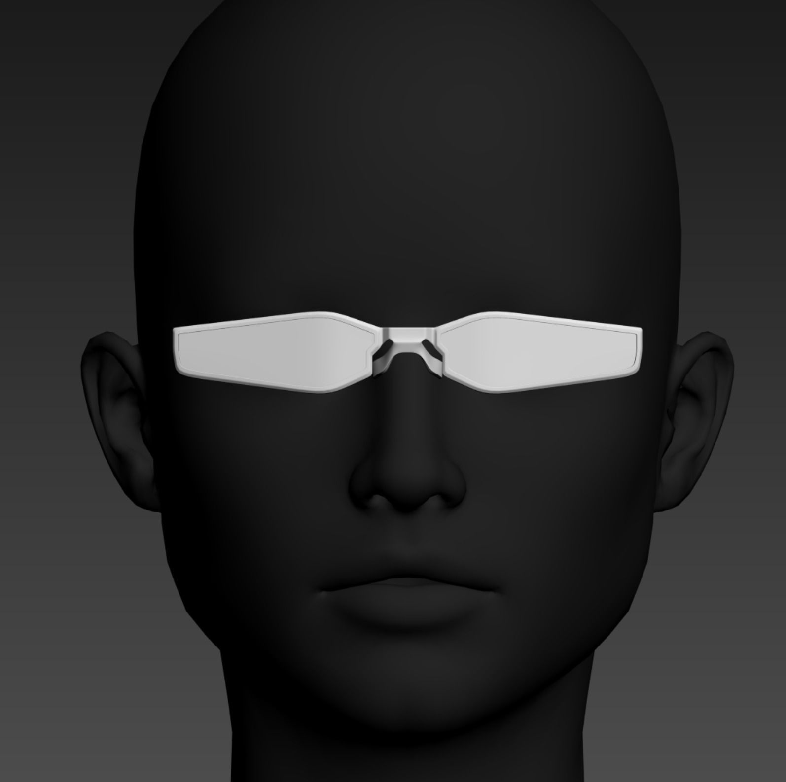 HighPoly Glasses or Sunglasses without temples 3D model | CGTrader