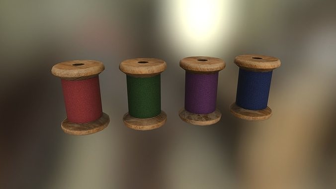 3D model Sewing Threads VR / AR / low-poly | CGTrader