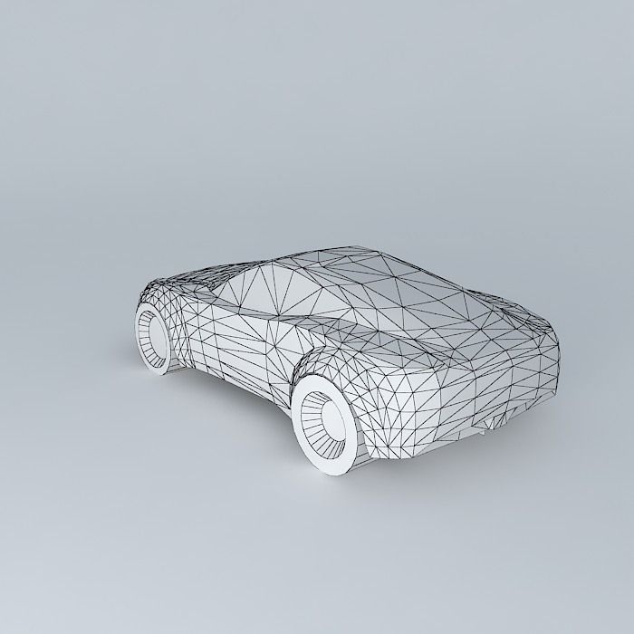 NEG sport car template free 3D model | CGTrader