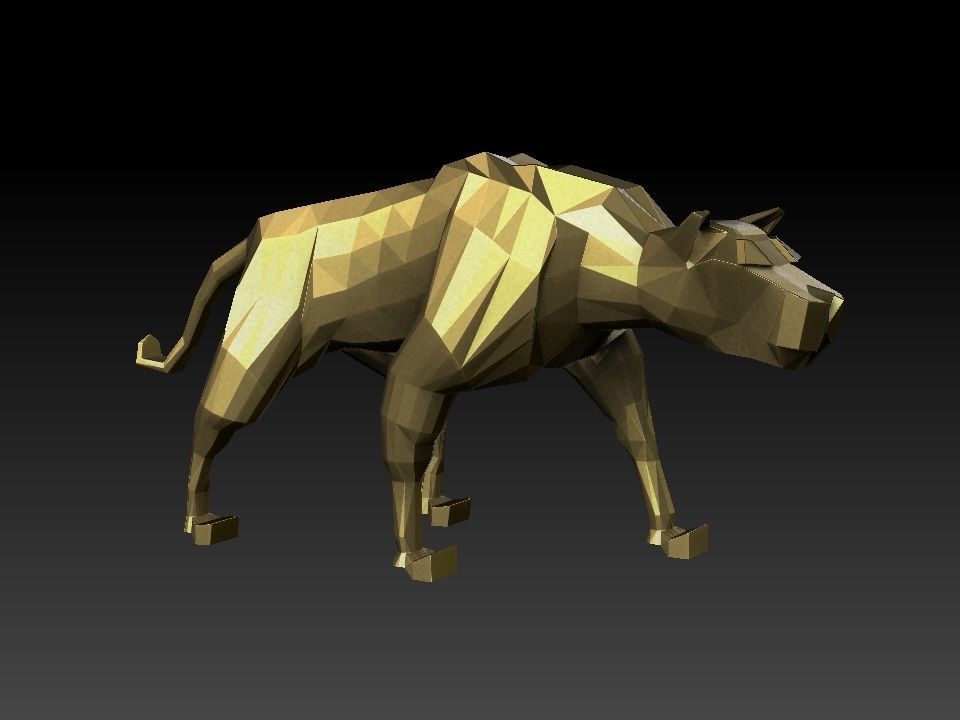 Puma Low Poly 3D model 3D printable | CGTrader