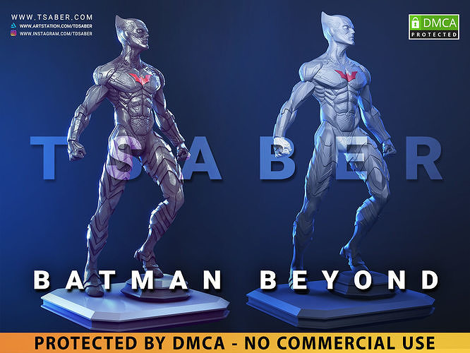 Batman Beyond Statue - DC Collectibles 3D model 3D printable | CGTrader