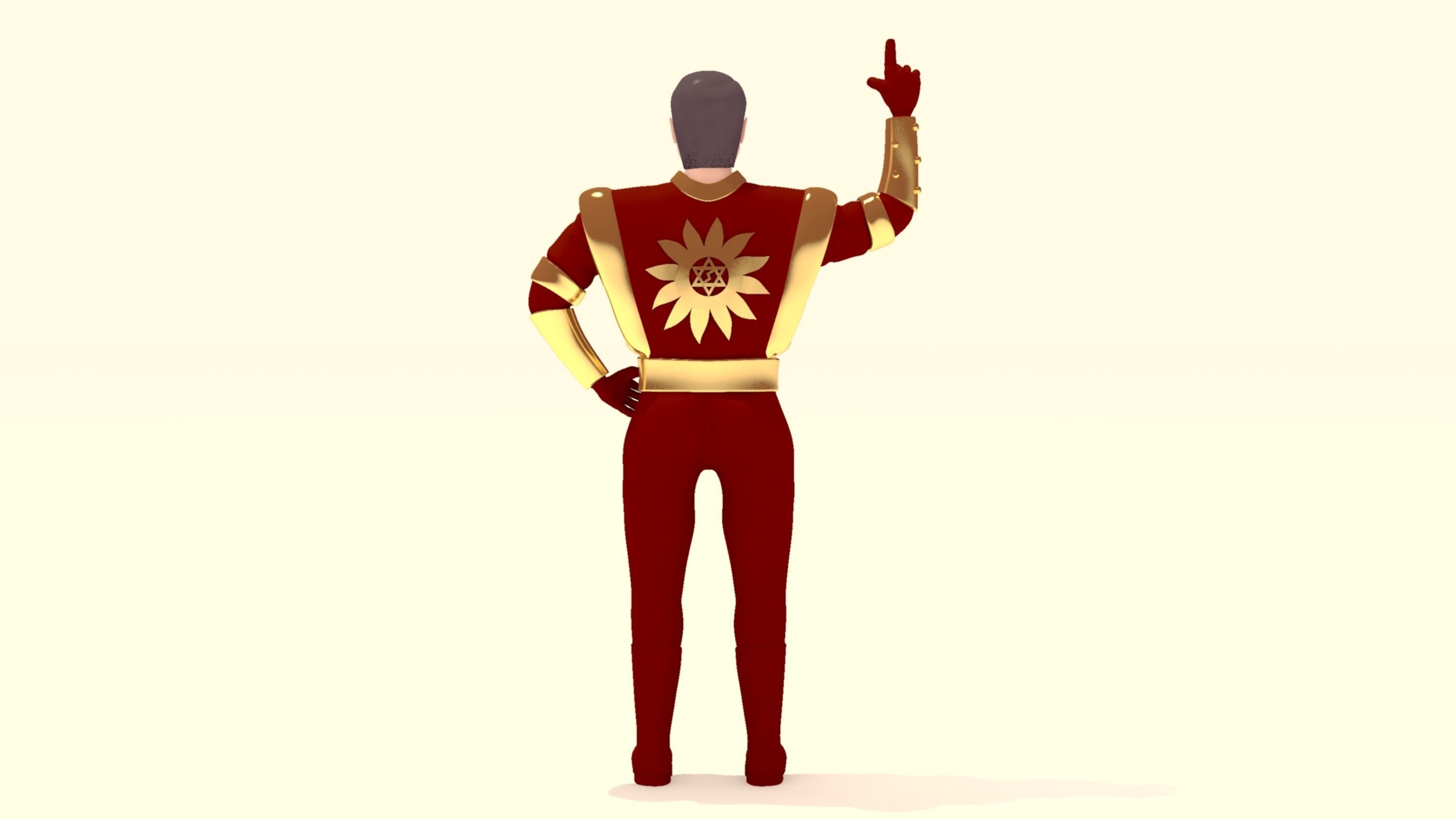 Shaktimaan Hand Up 3D model 3D printable | CGTrader