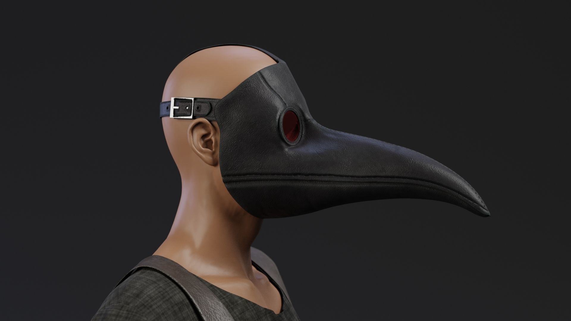 Plague doctor customizable 2 poses 3D model | CGTrader