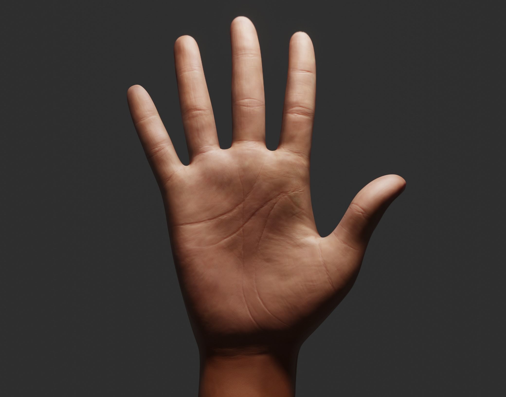 Female Right Hand 3D model | CGTrader