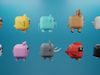 3D model 3D Cute animal cube character pack VR / AR / low-poly | CGTrader
