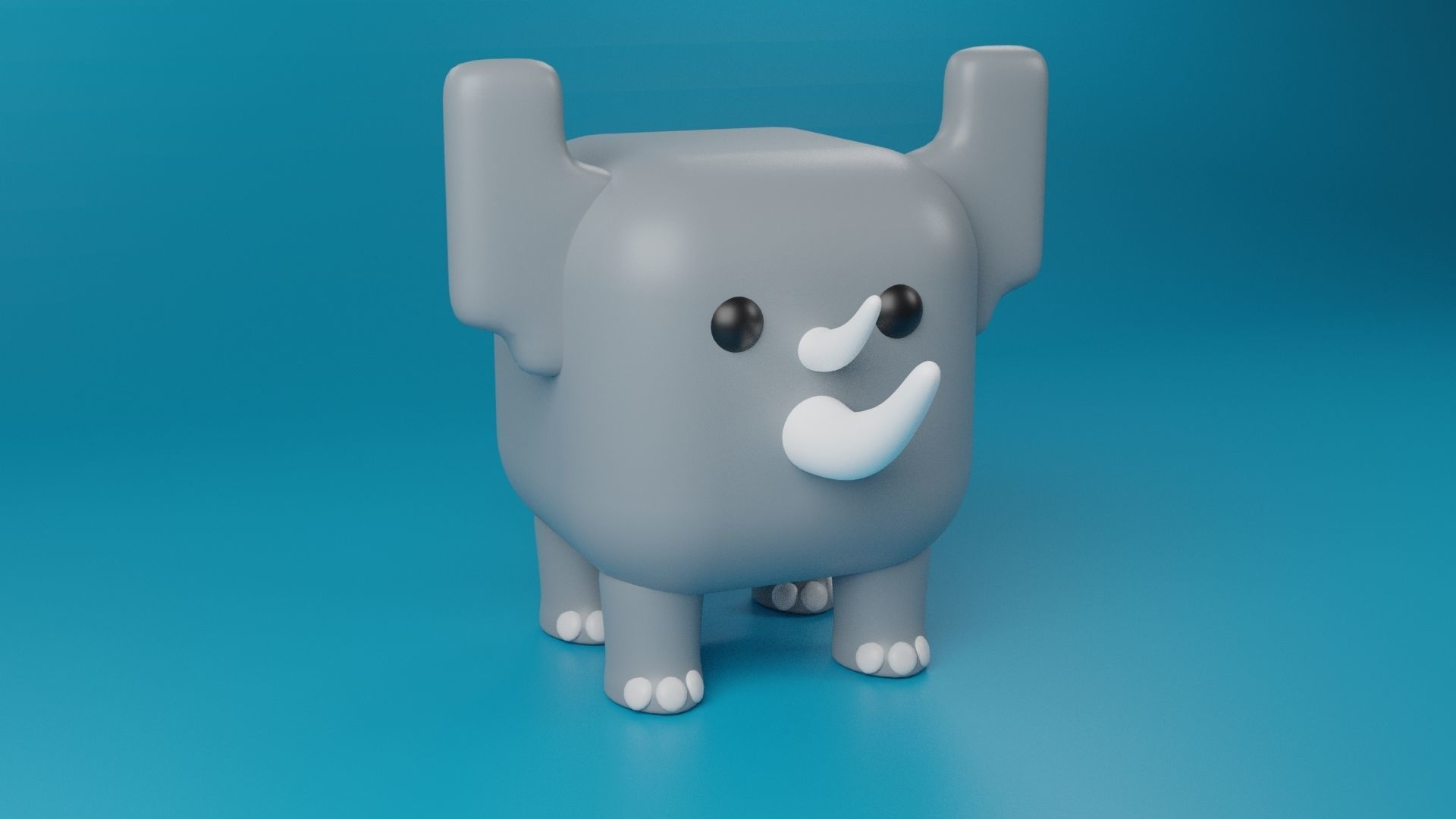 3D model 3D Cute animal cube character pack VR / AR / low-poly | CGTrader