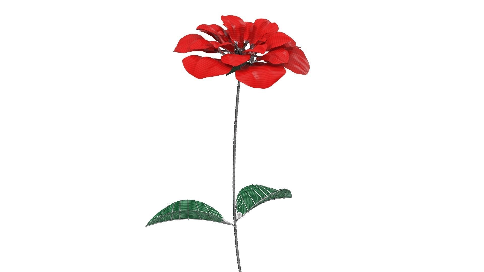 Mechanical Rose 3D model rigged | CGTrader