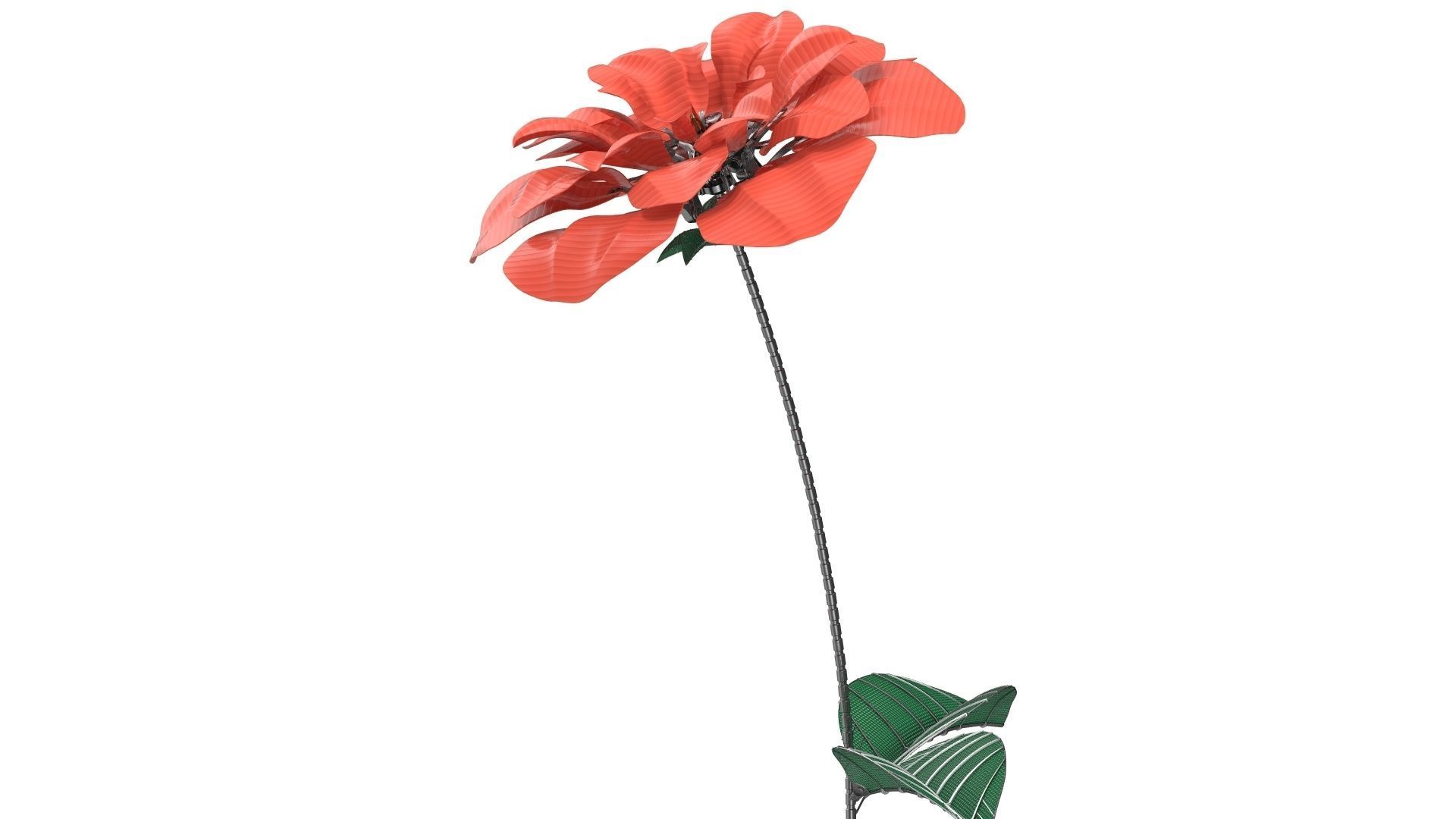 Mechanical Rose 3D model rigged | CGTrader