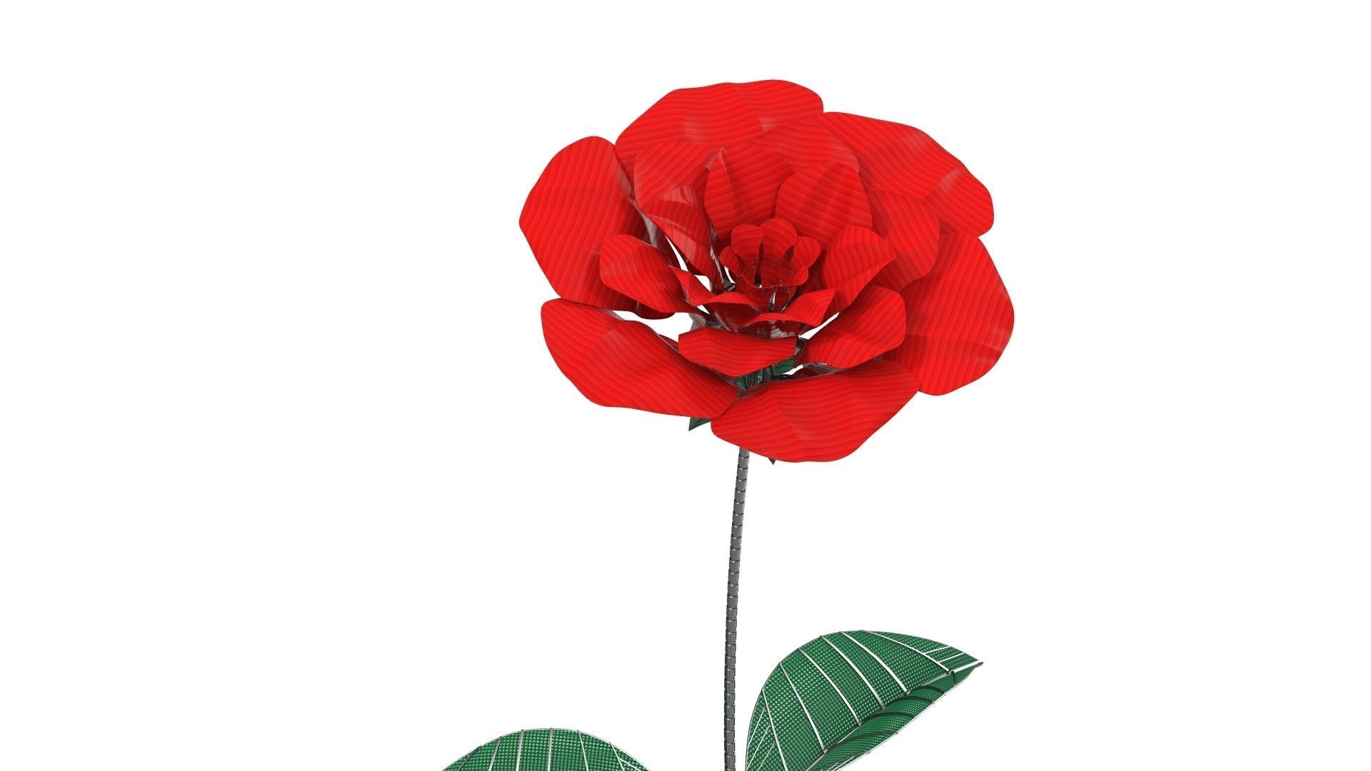 Mechanical Rose 3D model rigged | CGTrader