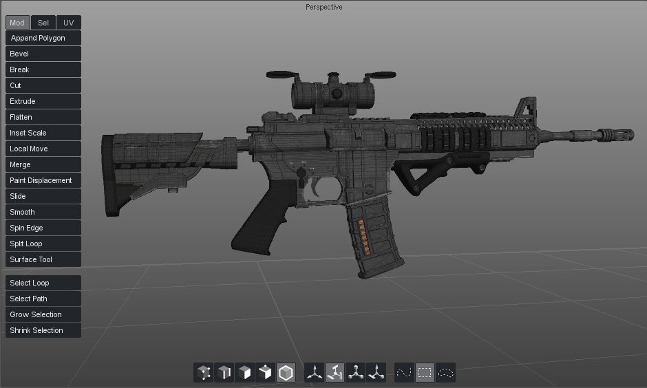 rifle 3D model M86 Assult Rifle | CGTrader