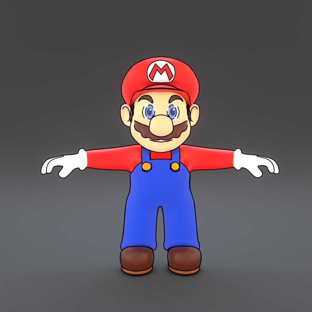3D model Super Mario VR / AR / low-poly | CGTrader