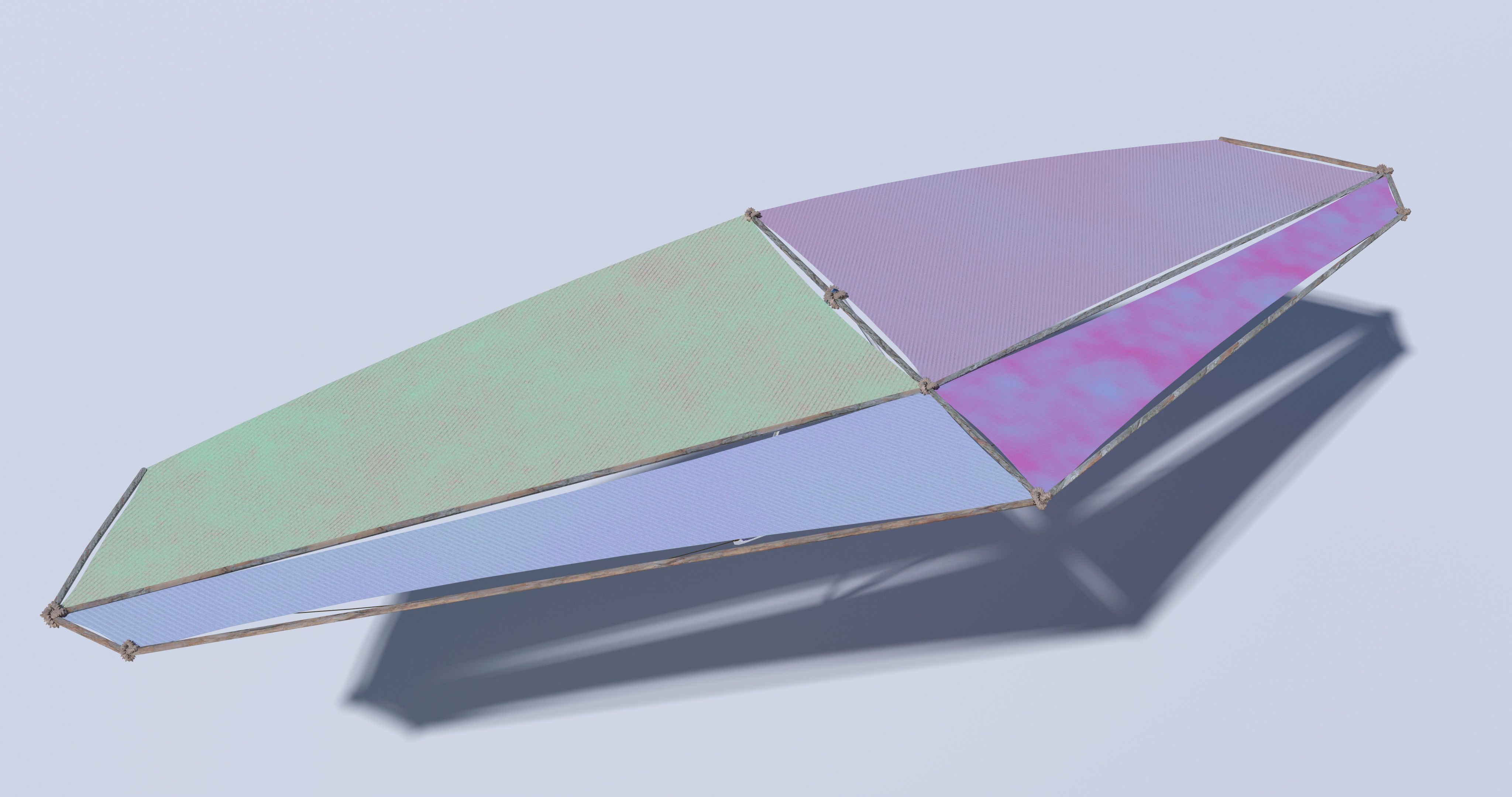 3D model Handmade hand-glider VR / AR / low-poly | CGTrader