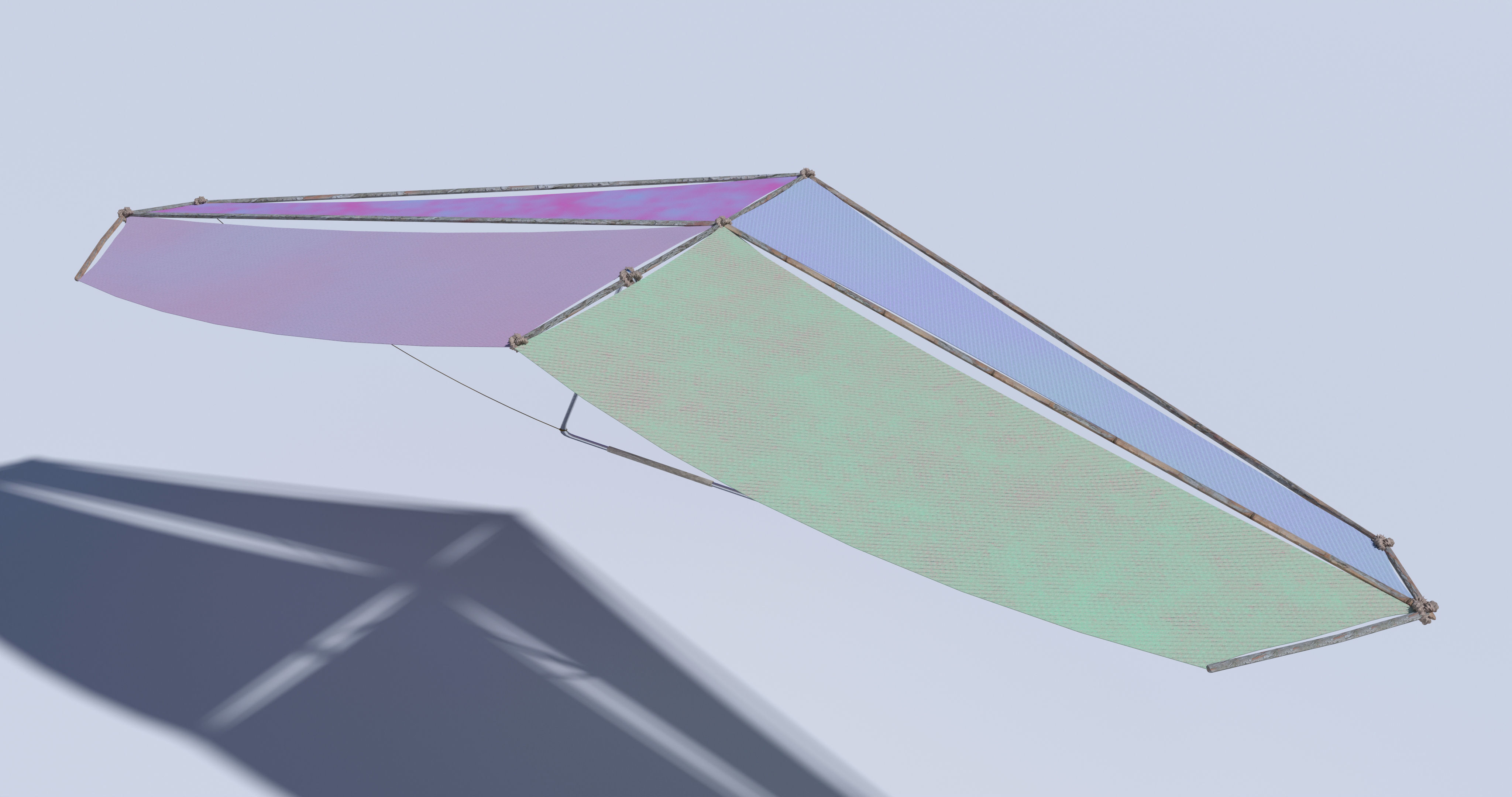 3D model Handmade hand-glider VR / AR / low-poly | CGTrader