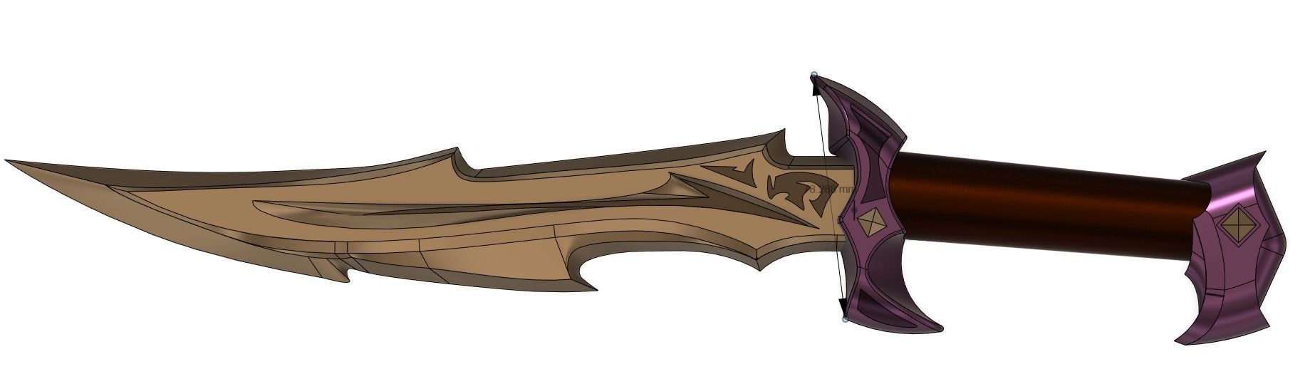 VALORANT DAGGER REAVEN SKIN 3D model 3D printable | CGTrader