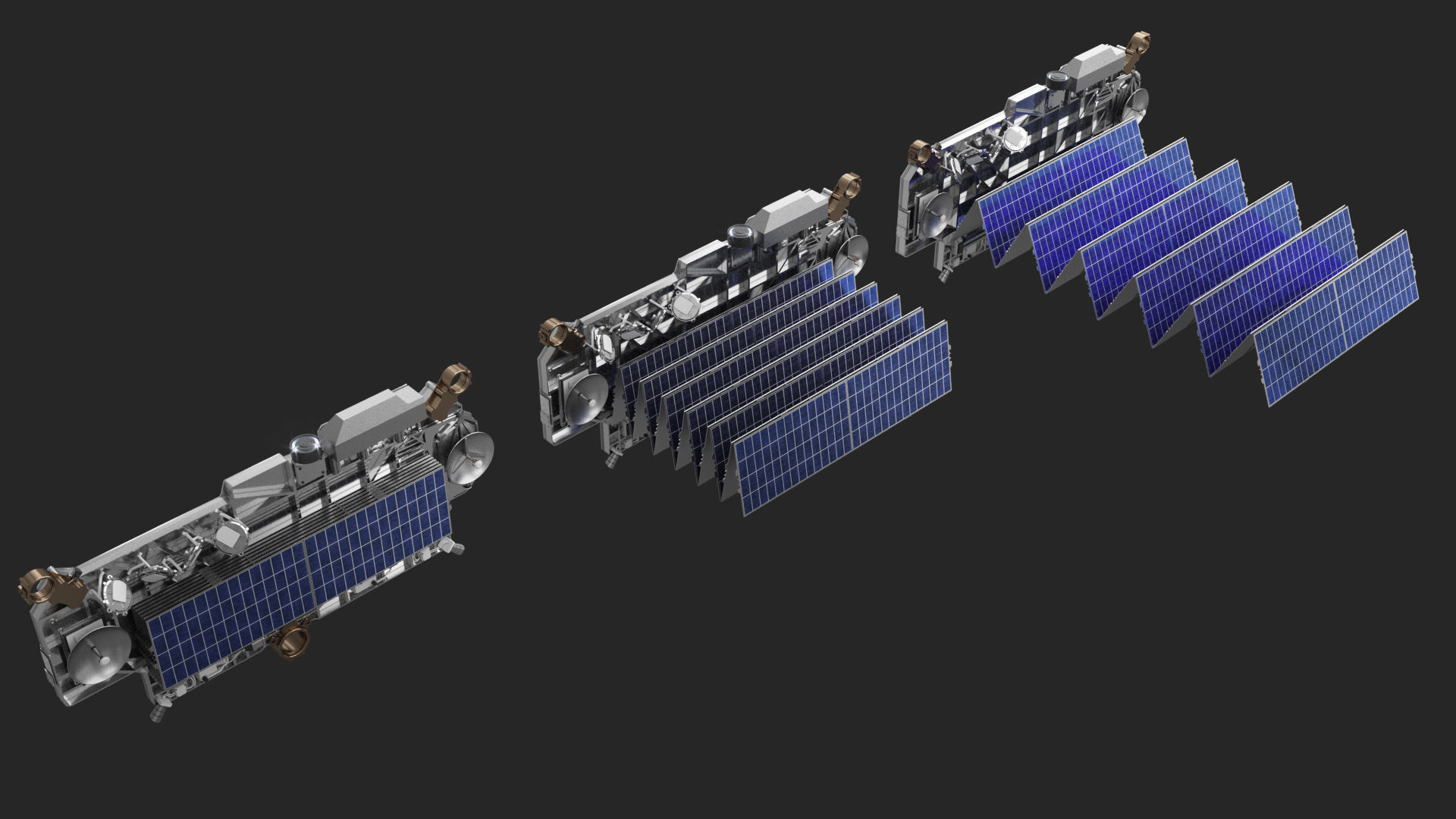 SpaceX Starlink Satellite 3D model animated rigged | CGTrader