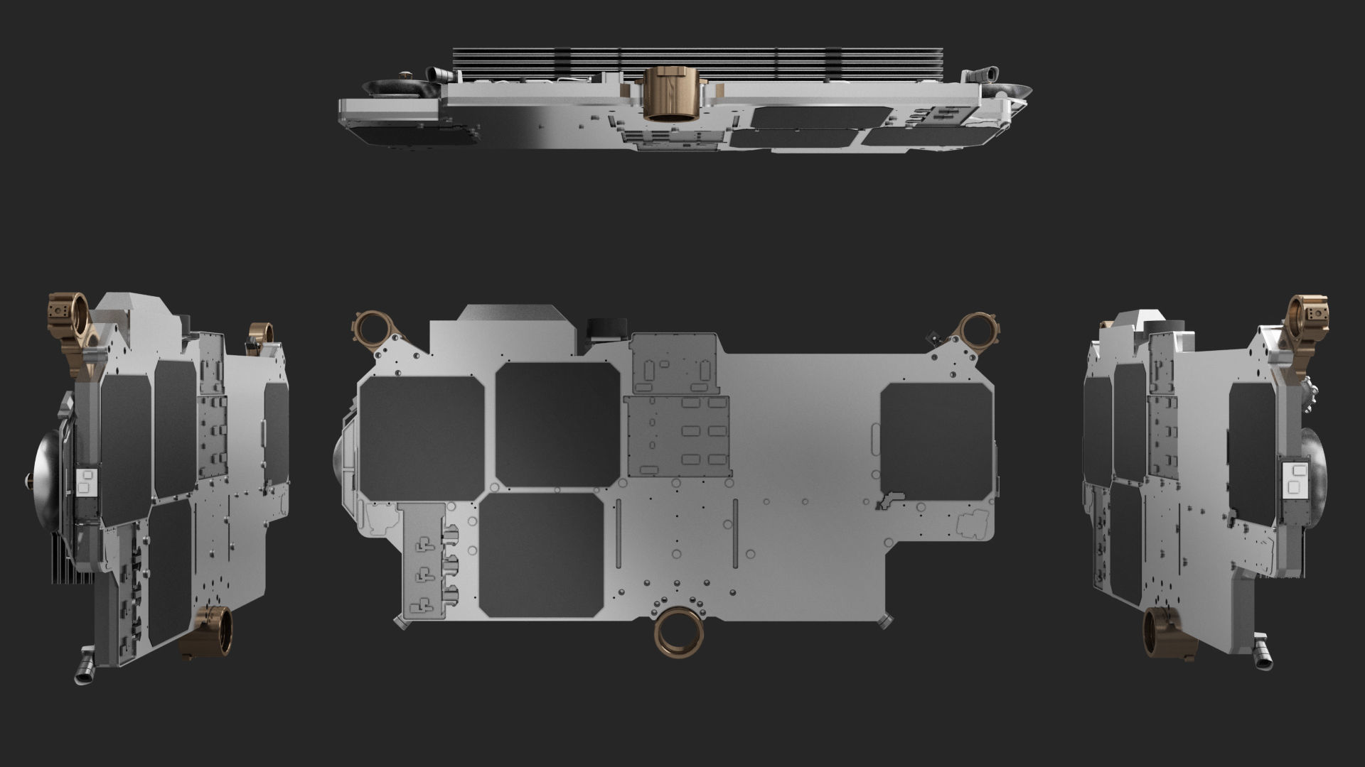Spacex Starlink Satellite 3d Model Animated Rigged Cgtrader