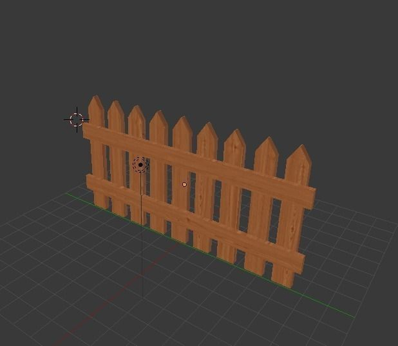 simple wood fence free 3D model | CGTrader