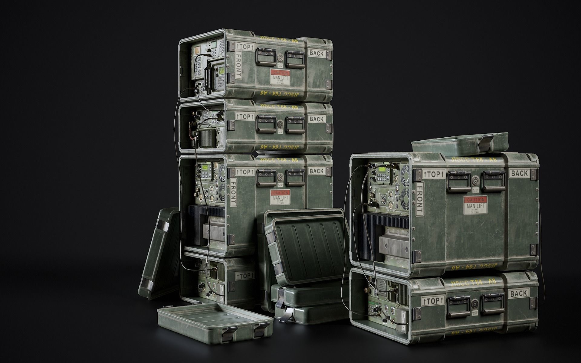 3D model Military Radio Station JISCC VR / AR / low-poly | CGTrader