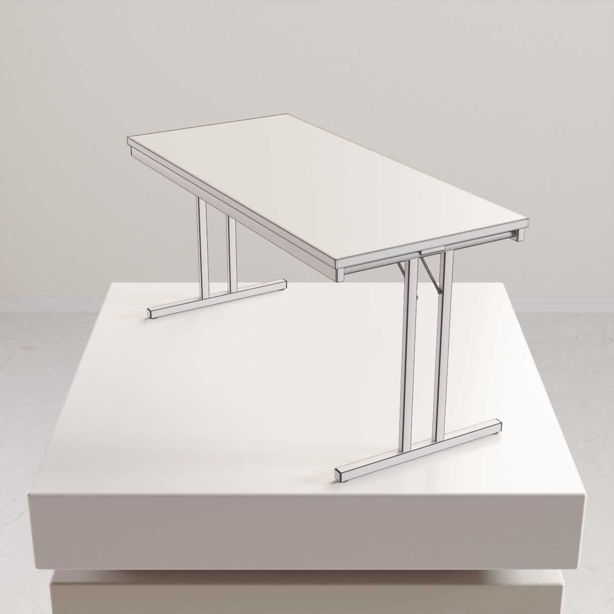 Folding Table for Architecture free VR / AR / low-poly 3D model | CGTrader